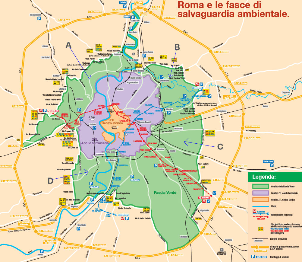 Rome Ztl Zone Map