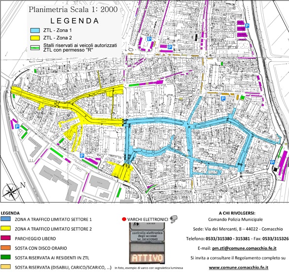 Ztl Novara Mappa Ztl E Zona Pedonale, Moduli Per I Pass Disponibili