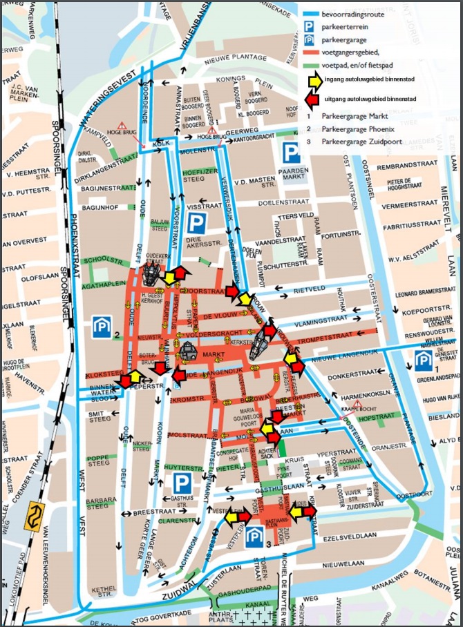 Delft tourist map | Insiderpuj.com