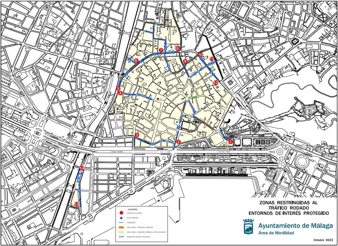Malaga City Centre Map Of Rome Oviedo City Center Map